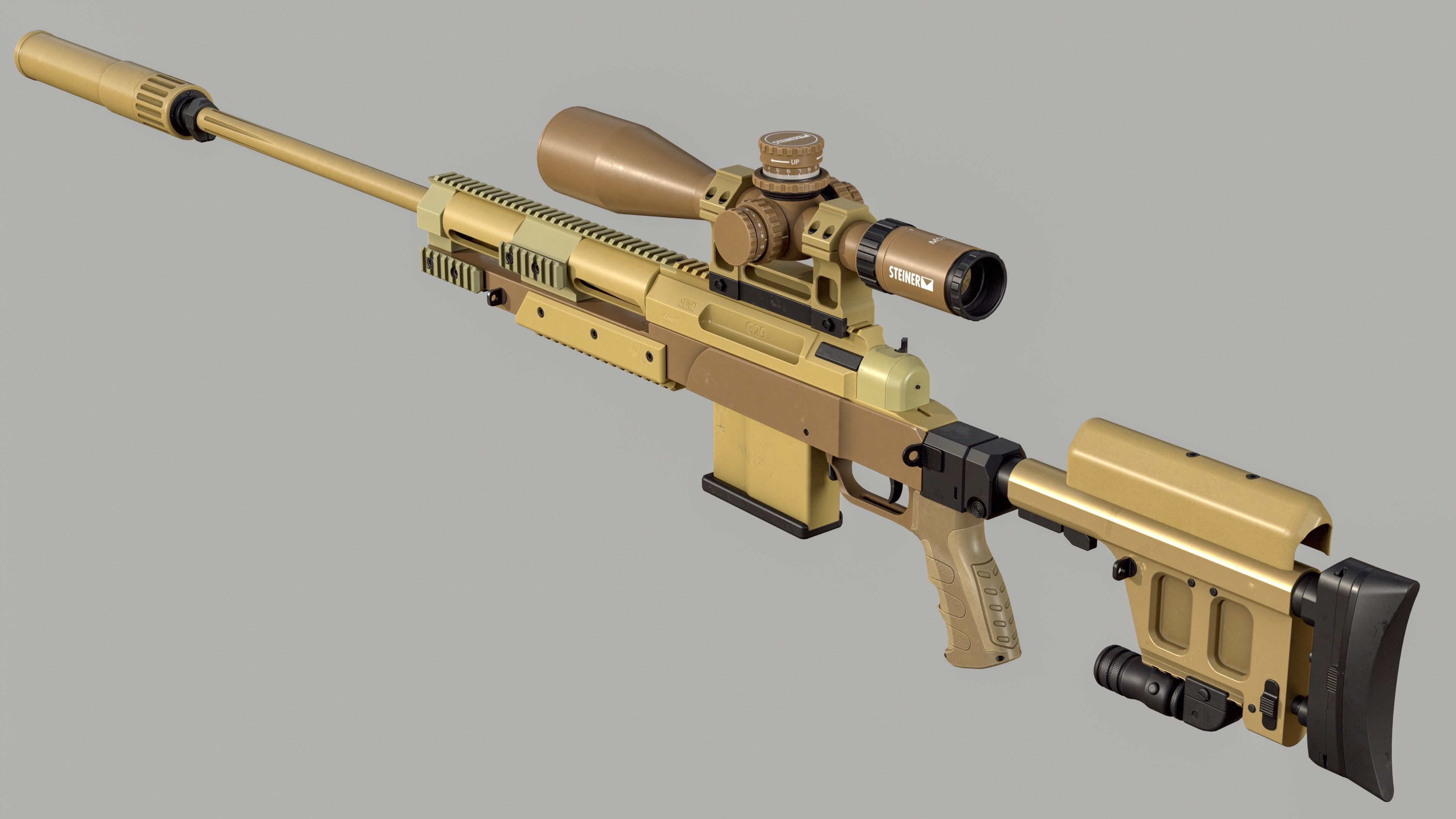 3D model Haenel RS9 - G29 - Replice - LOW POLY VR / AR / low-poly ...