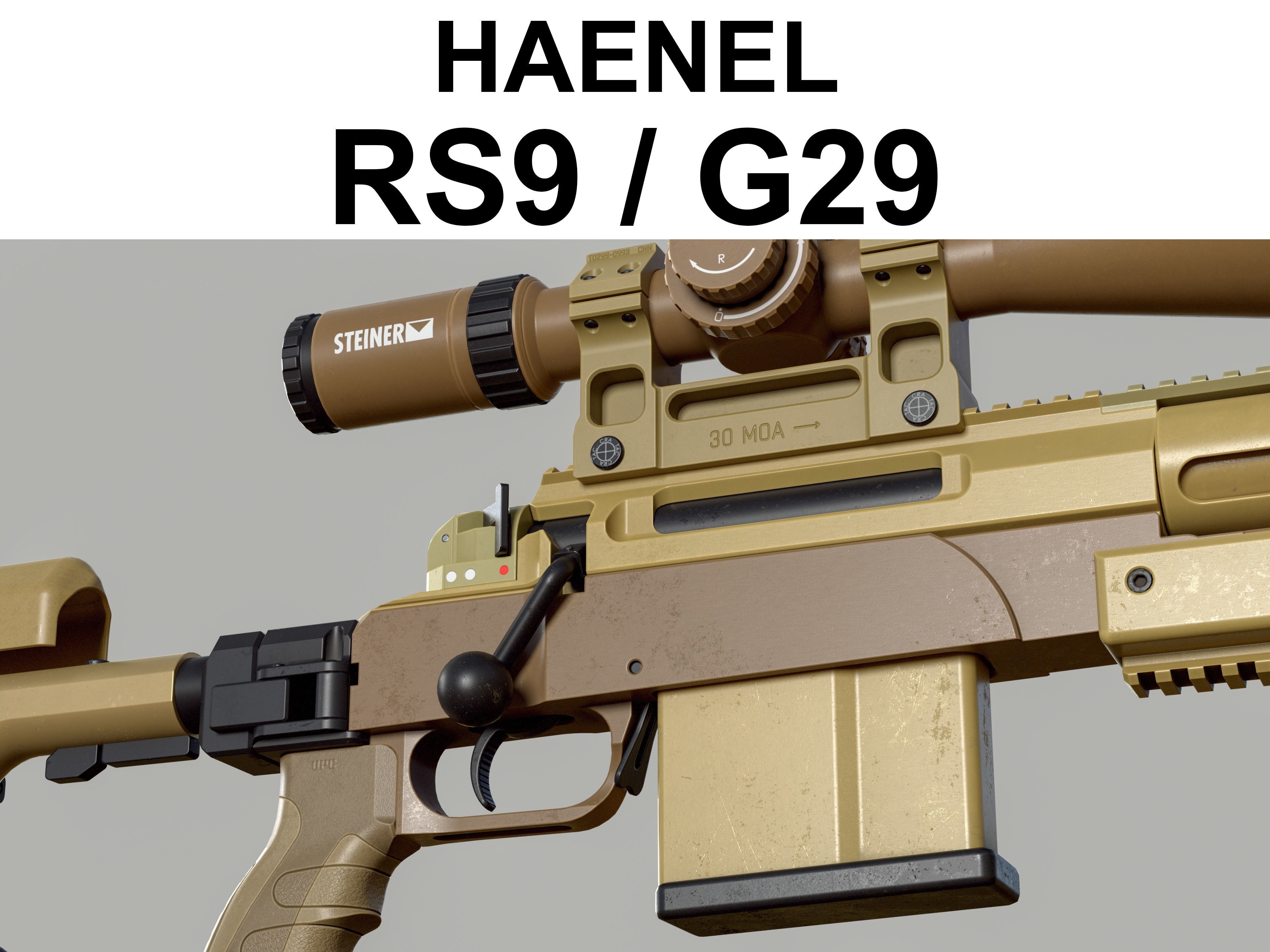 3D model Haenel RS9 - G29 - Replice - LOW POLY VR / AR / low-poly ...