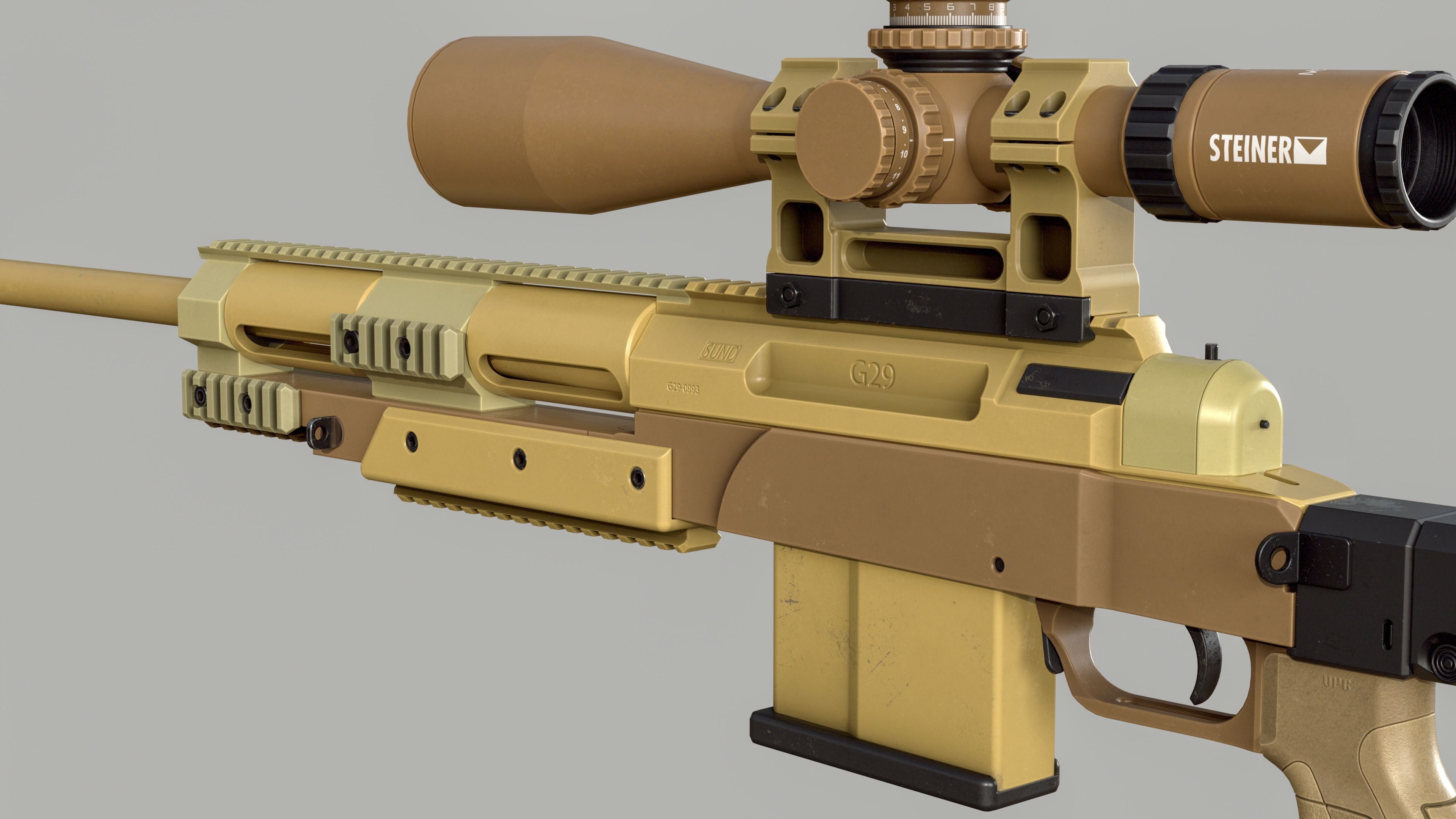 3D model Haenel RS9 - G29 - Replice - LOW POLY VR / AR / low-poly ...