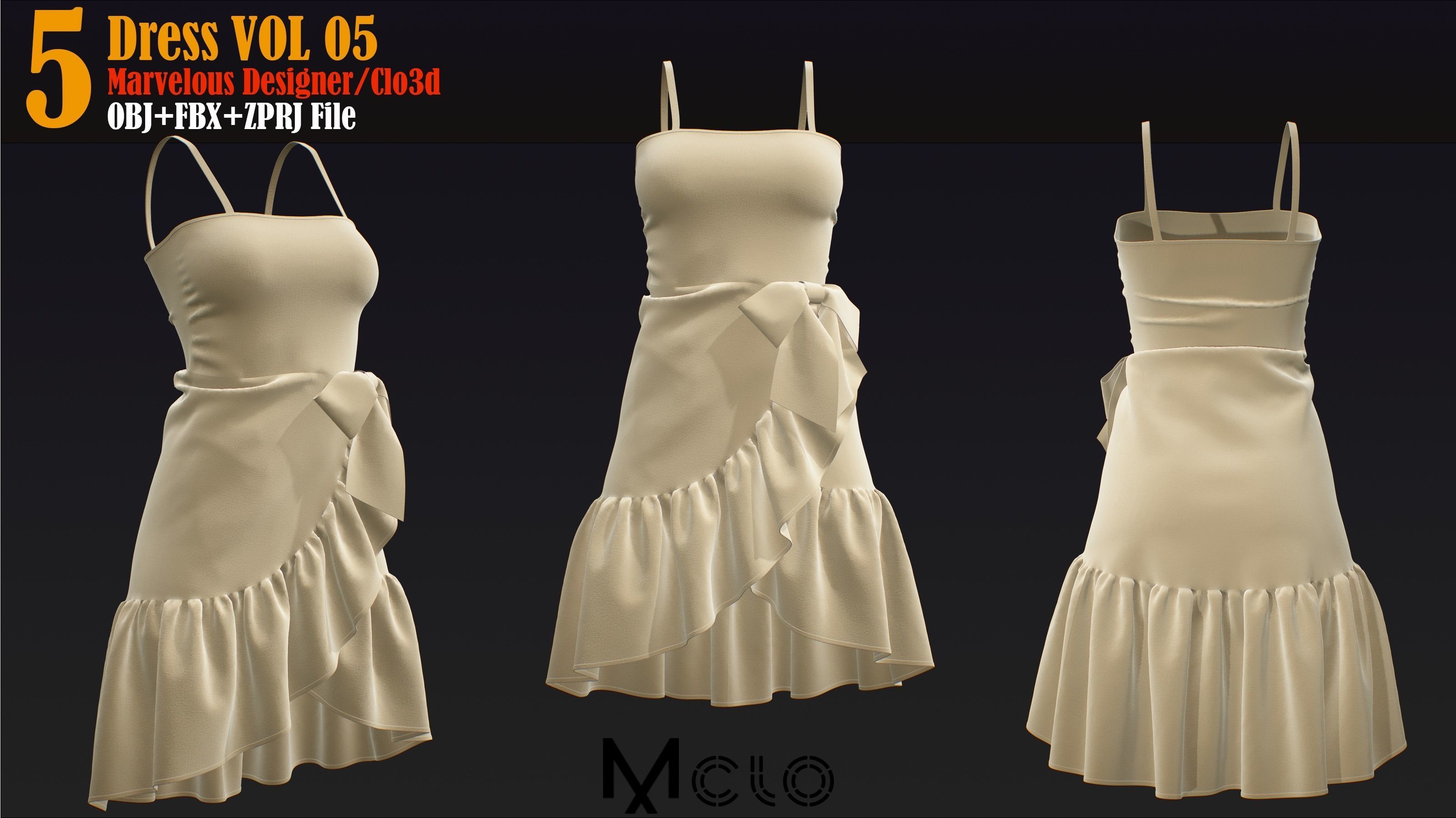 5 Dress VOL05 3D model | CGTrader
