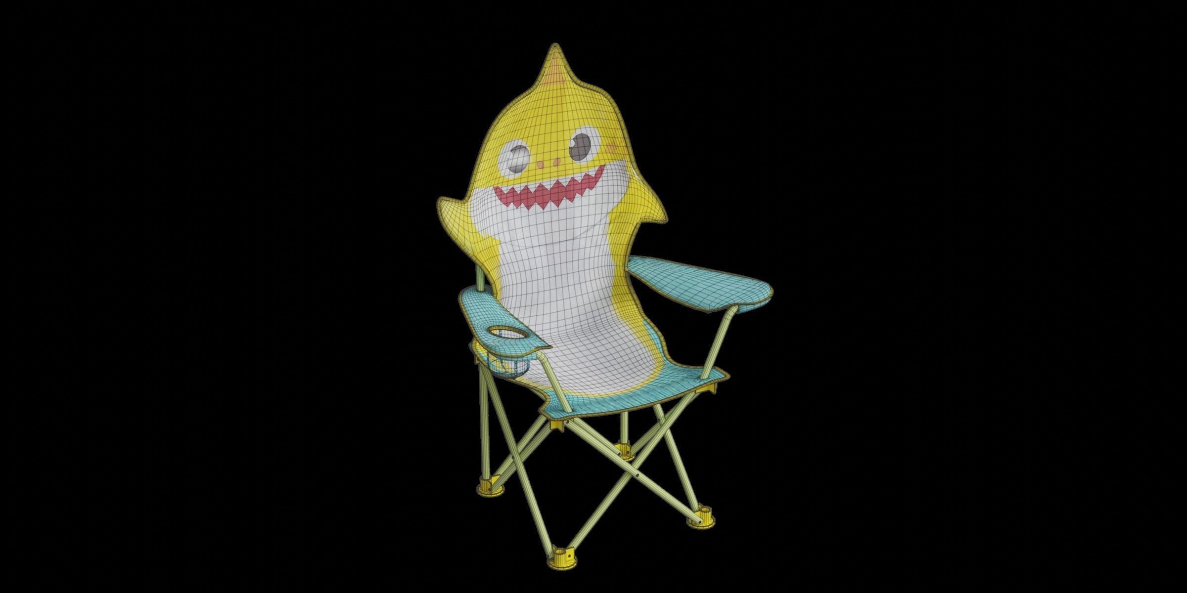 Baby Fold Chair Shark Ver 3D model | CGTrader