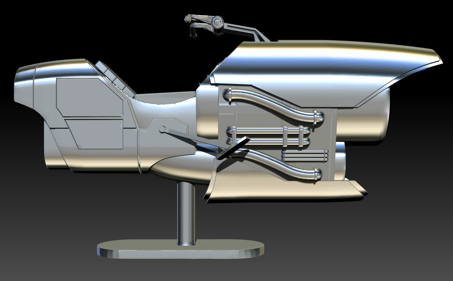 Coruscant Speeder Bike 3D model 3D printable | CGTrader