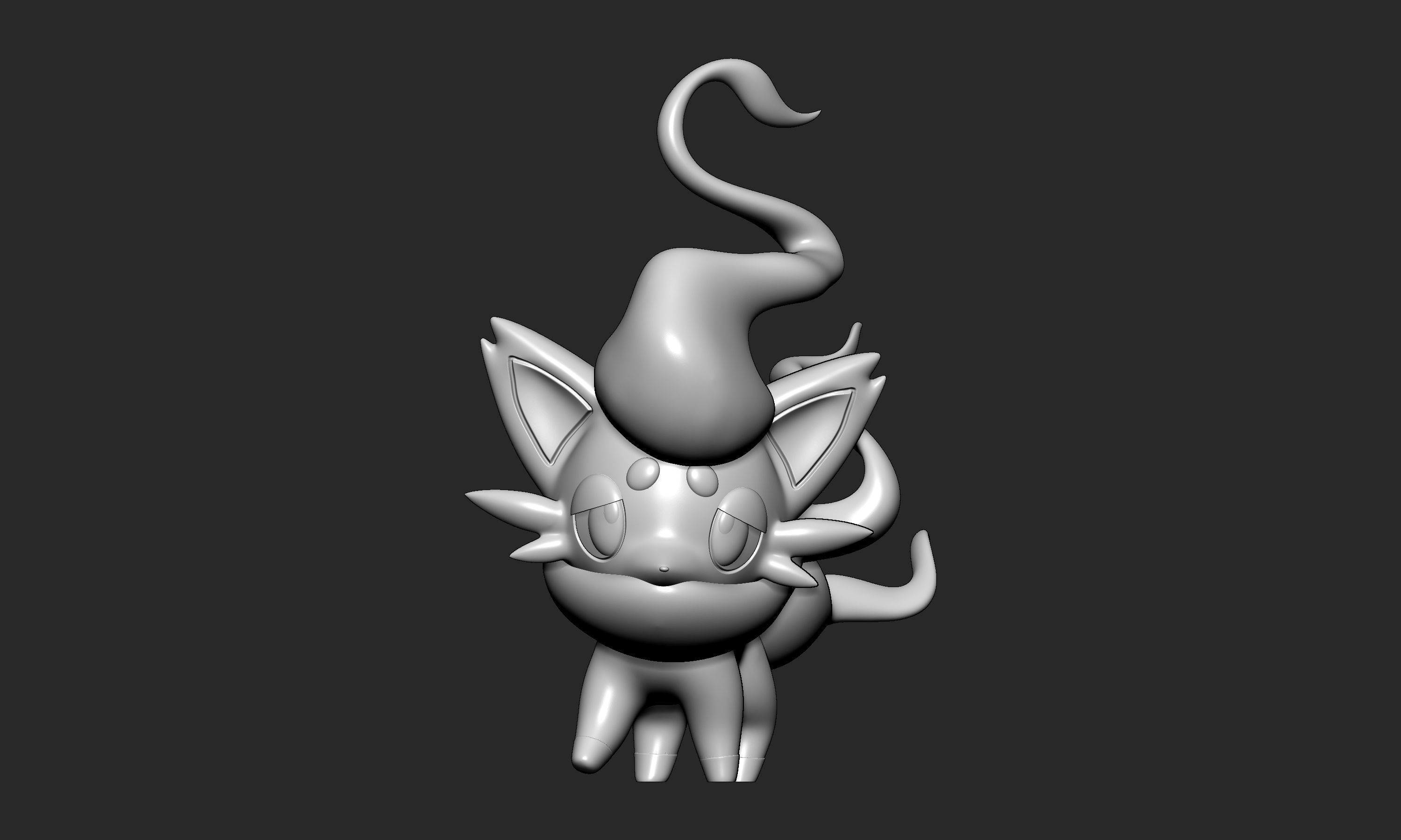 Pokemon Hisuian Zorua With 2 Poses 3d Model 3d Printable Cgtrader
