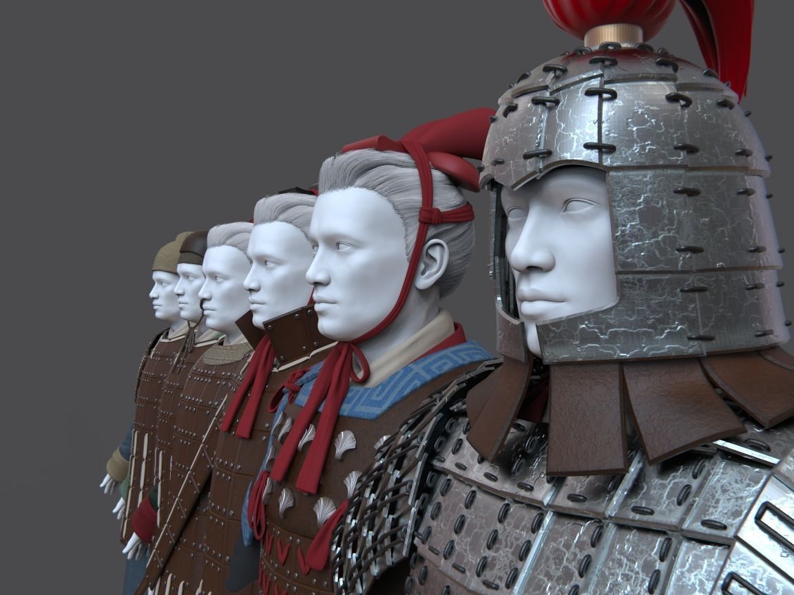 04-Ancient Chinese Armor-Qin dynasty 3D model | CGTrader