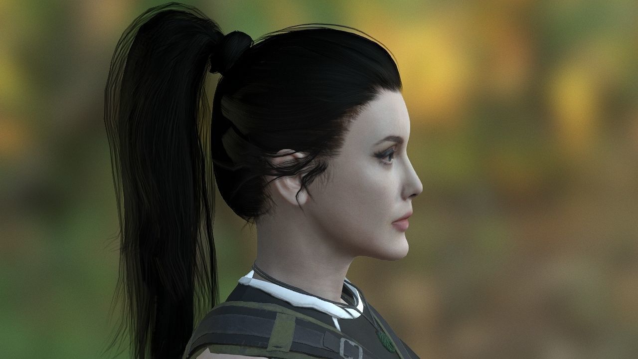3D model Angelina Jolie as Lara Croft VR / AR / low-poly | CGTrader