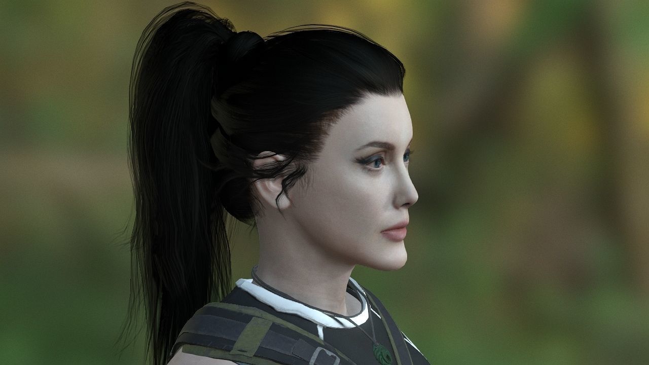 3D model Angelina Jolie as Lara Croft VR / AR / low-poly | CGTrader