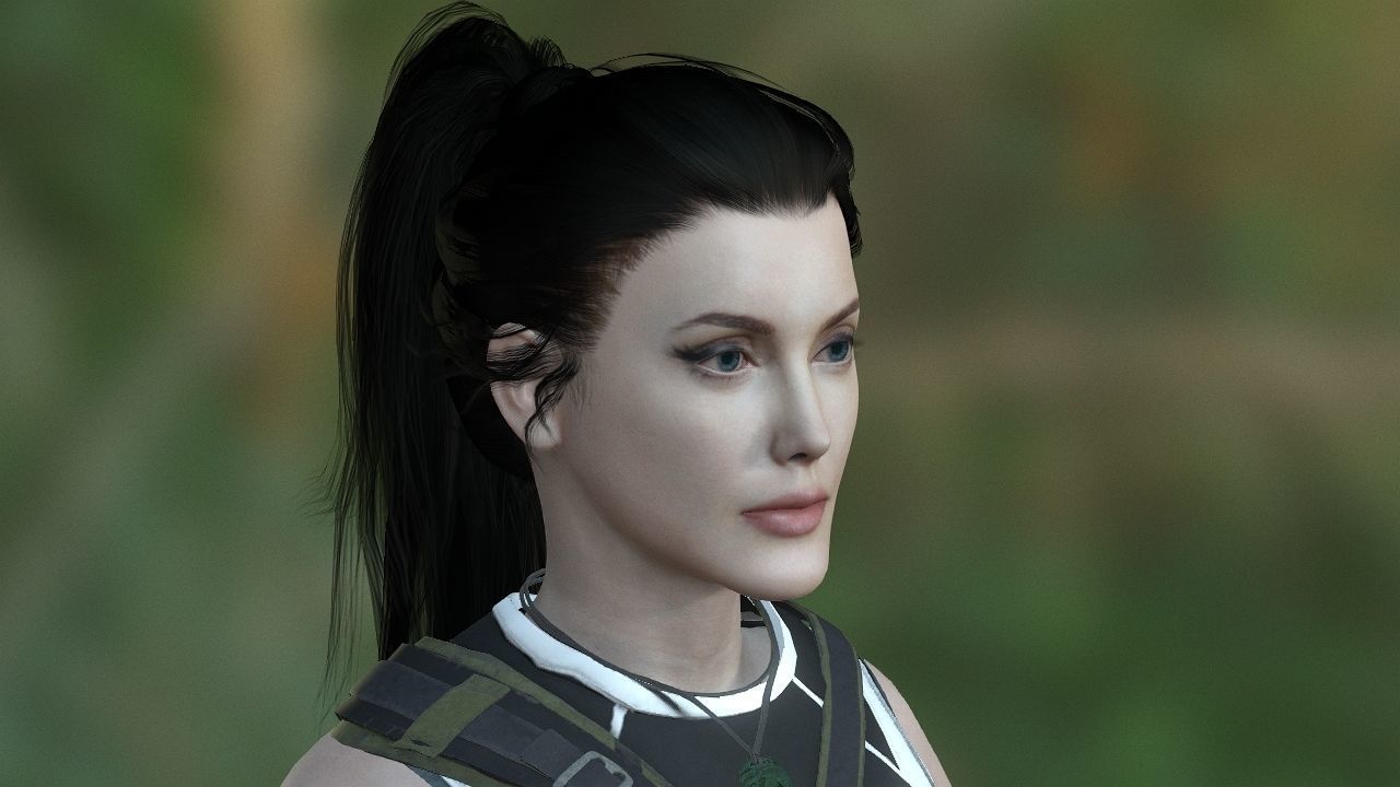 3D model Angelina Jolie as Lara Croft VR / AR / low-poly | CGTrader