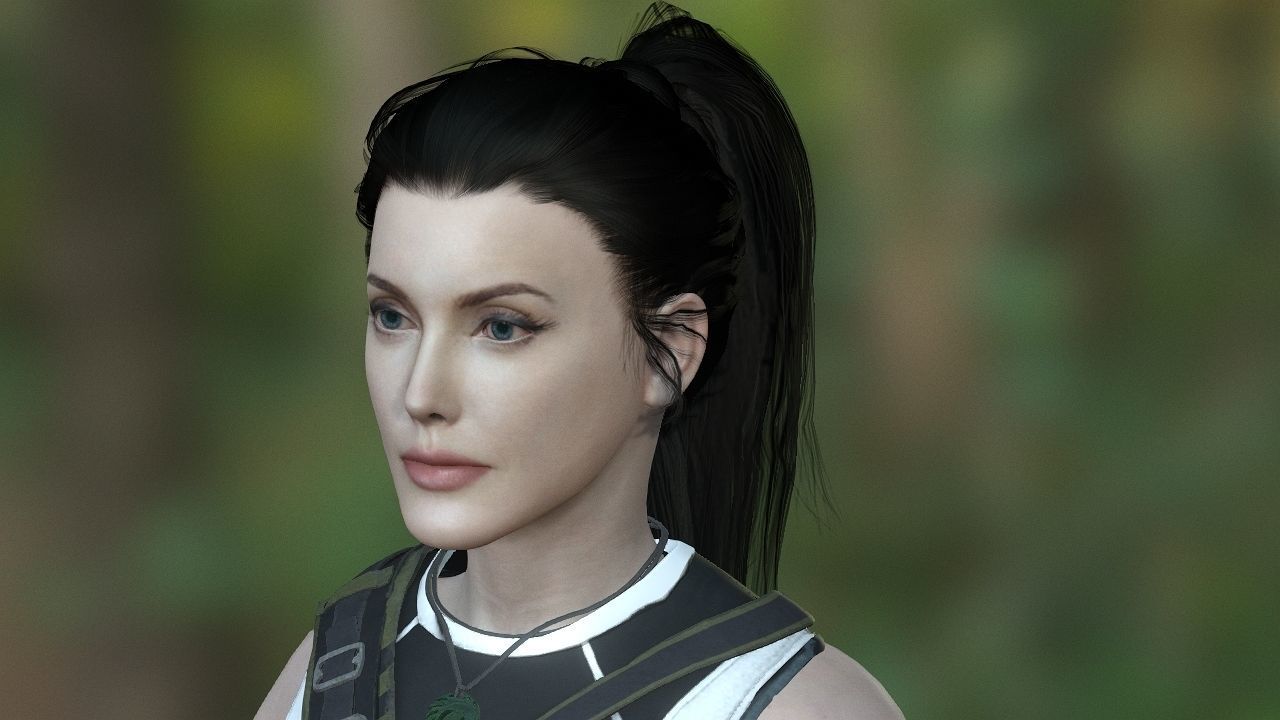 3D model Angelina Jolie as Lara Croft VR / AR / low-poly | CGTrader