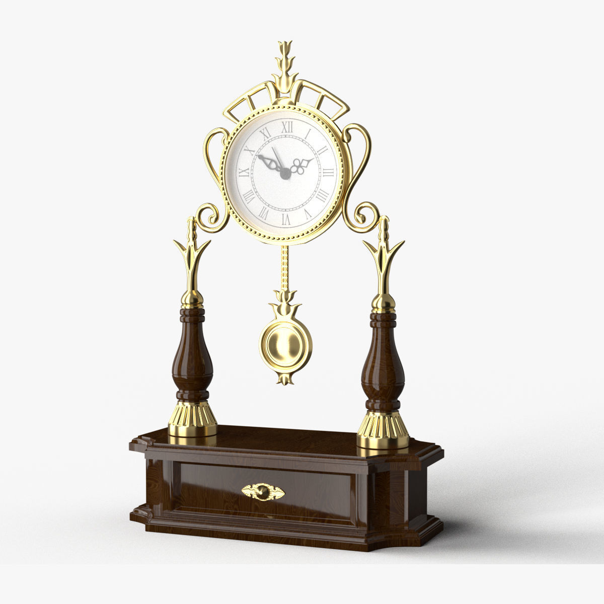 Pendulum Clock 3D model | CGTrader