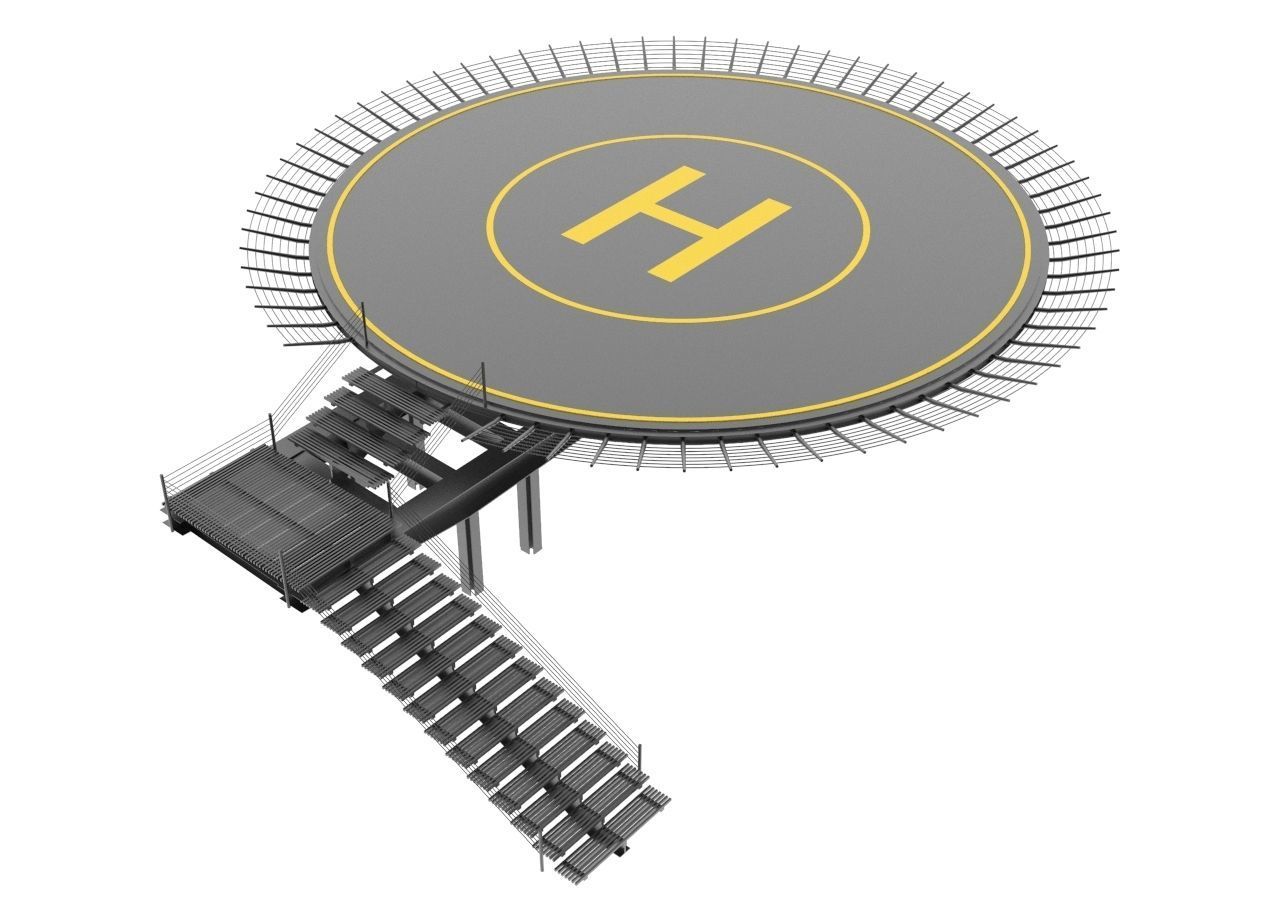 Helipad 3D model | CGTrader