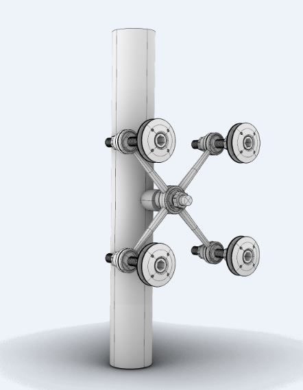 Glass Structure -Spider System 3D model | CGTrader