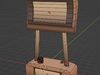3D model Wooden Booth VR / AR / low-poly | CGTrader