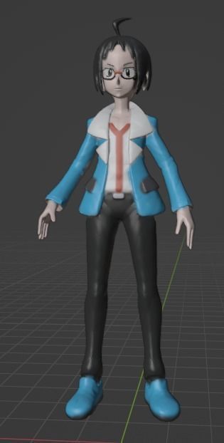 Cheren pokemon trainer 3D model 3D printable | CGTrader