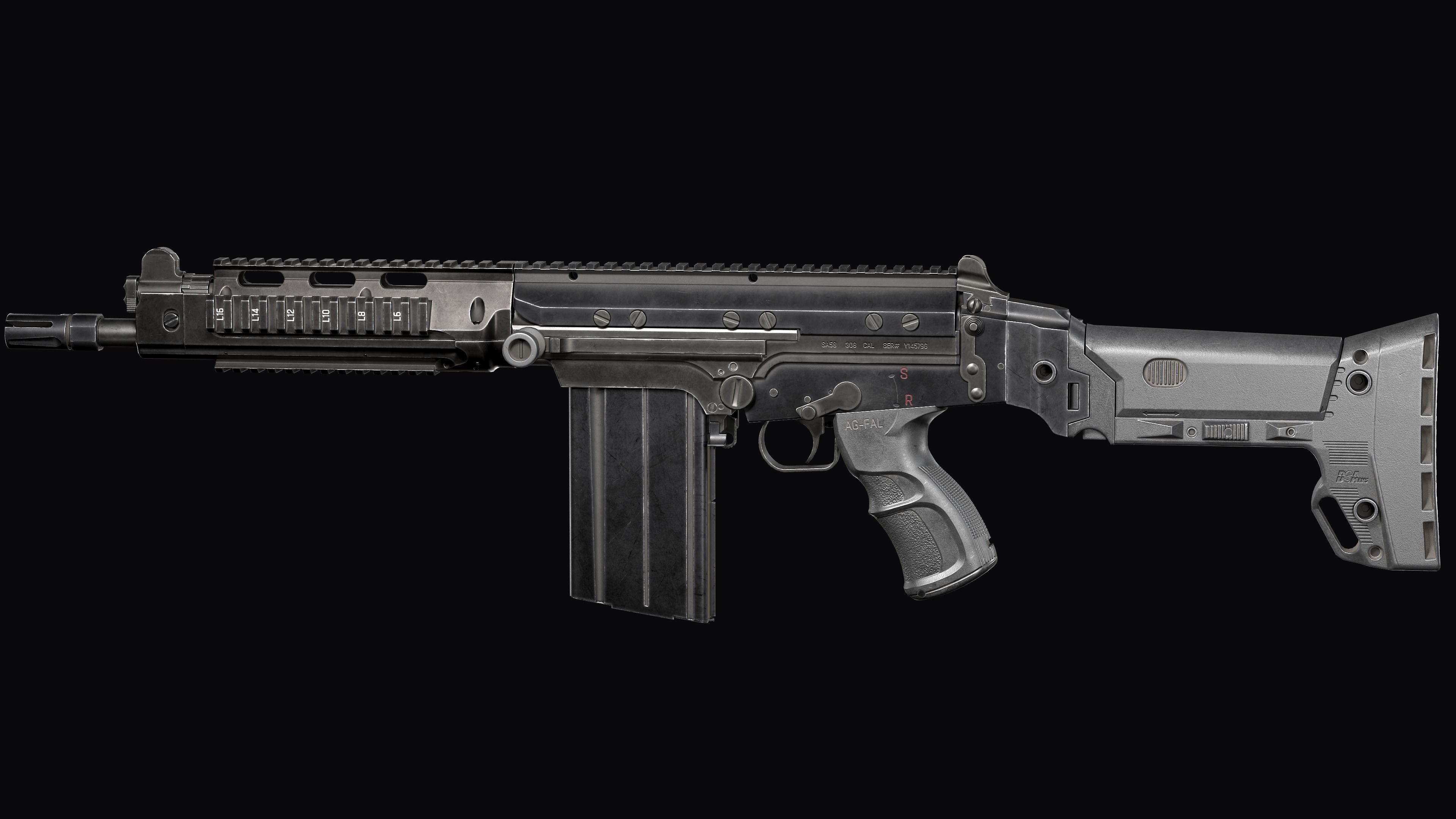 3D Model Collection Modular Modern Assault Rifles Gun Weapon Pack VR ...