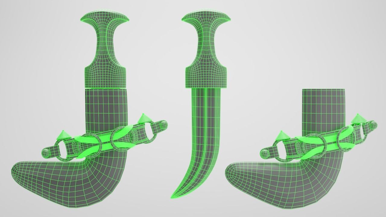 Omani Dagger 3D model | CGTrader