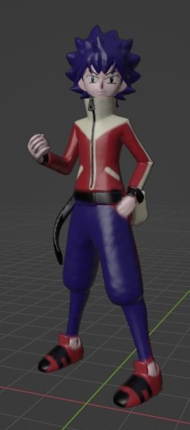 Hugh pokemon trainer 3D model 3D printable | CGTrader