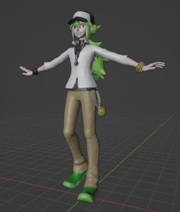 N pokemon trainer 3D model 3D printable | CGTrader