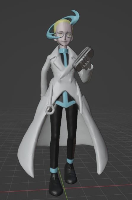 Colress pokemon trainer 3D model 3D printable | CGTrader