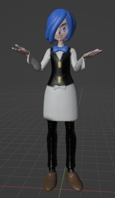 Cress gym leader 3D model 3D printable | CGTrader