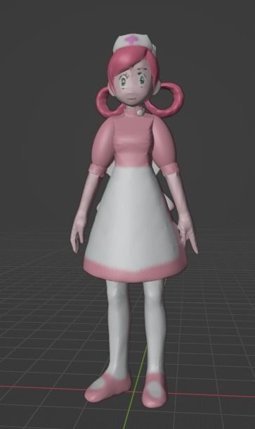 nurse joy unova 3D model 3D printable | CGTrader