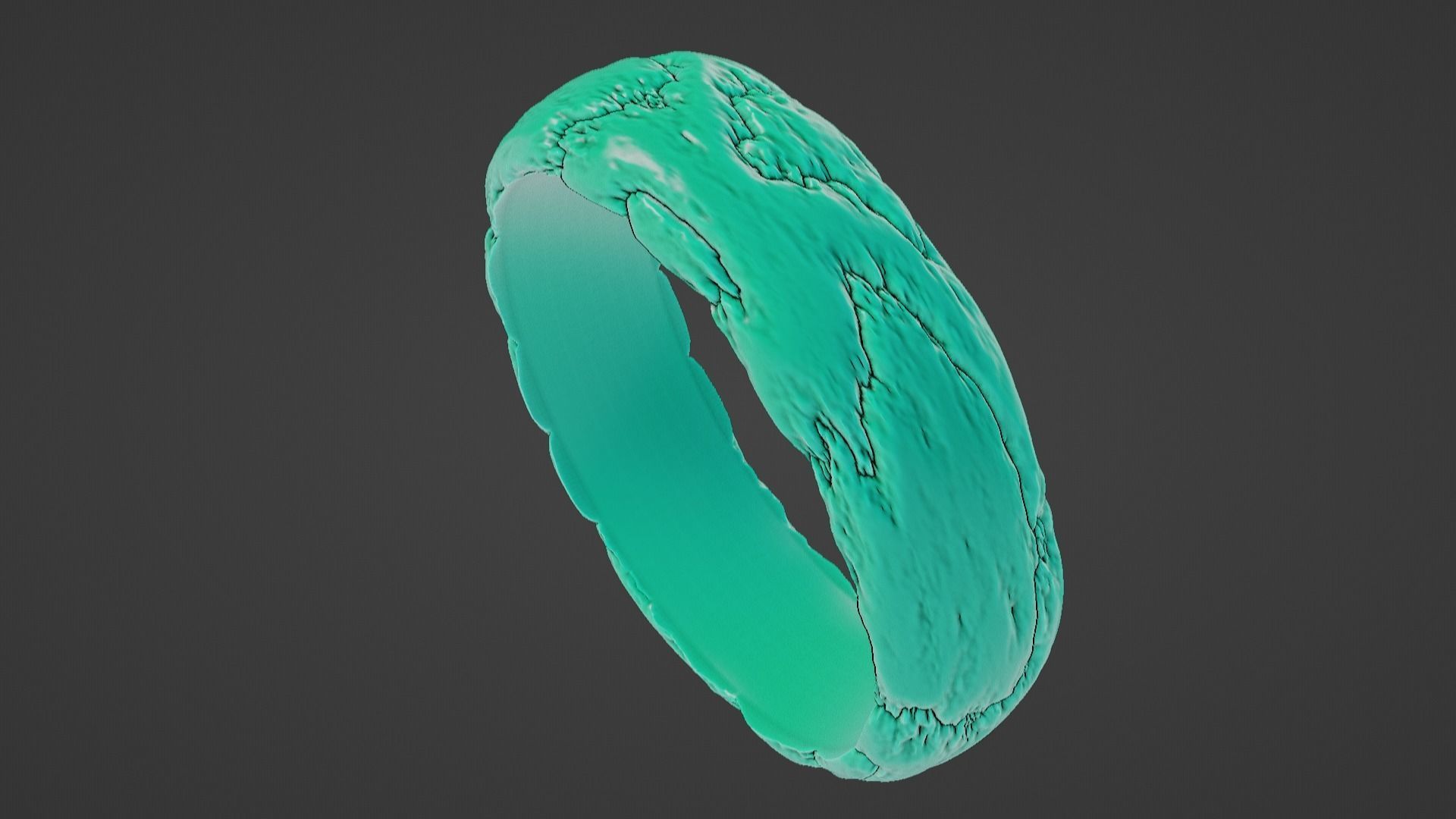 Large textured wedding band 3D model 3D printable | CGTrader