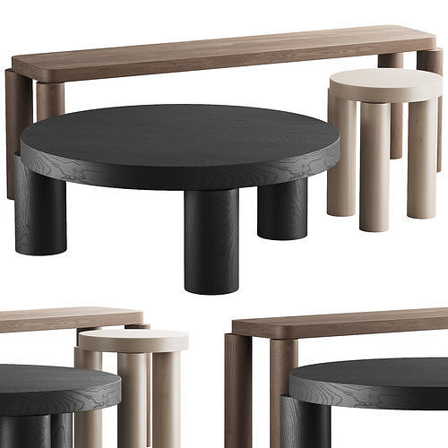 310 Resident Offset coffee side table 3D model | CGTrader