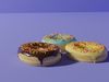 Donuts in a packaging box free 3D model | CGTrader