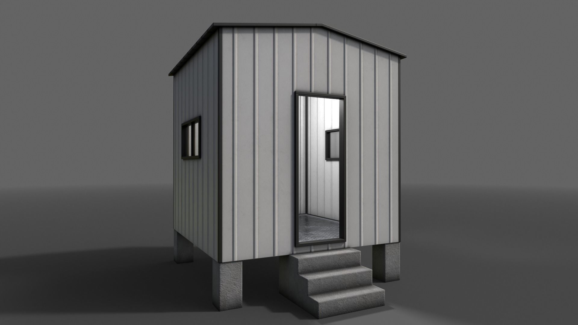 3D model PBR Shed House A V3 VR / AR / low-poly | CGTrader