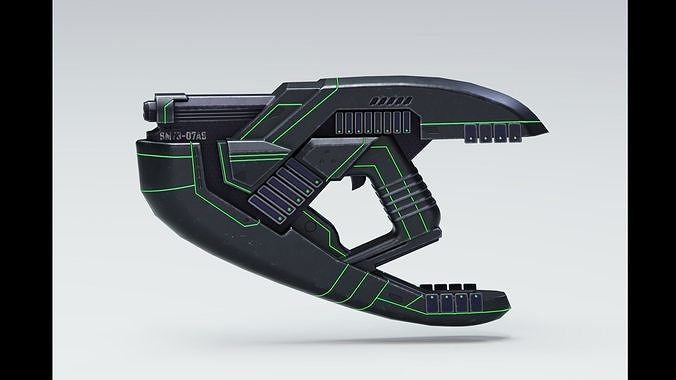 3D model Sci-fi gun Alien VR / AR / low-poly | CGTrader