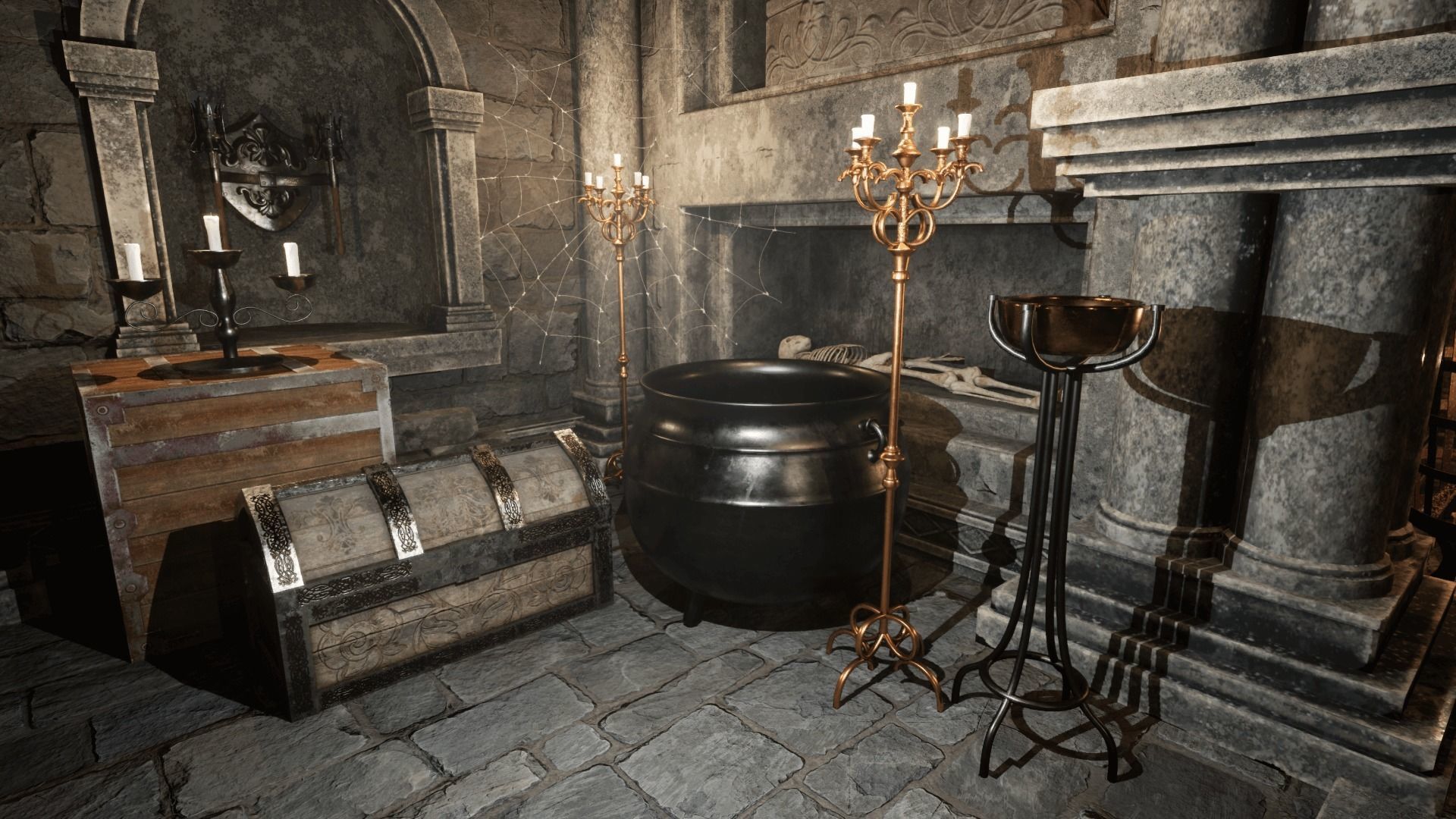 3D model Modular Dungeon Collection Kitbash Assets and Props VR / AR / low-poly | CGTrader