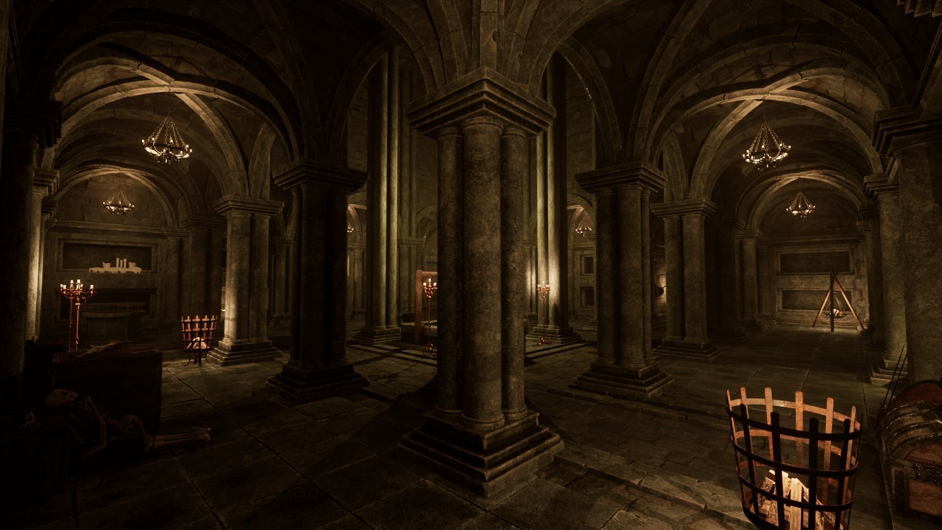 3D model Modular Dungeon Collection Kitbash Assets and Props VR / AR ...