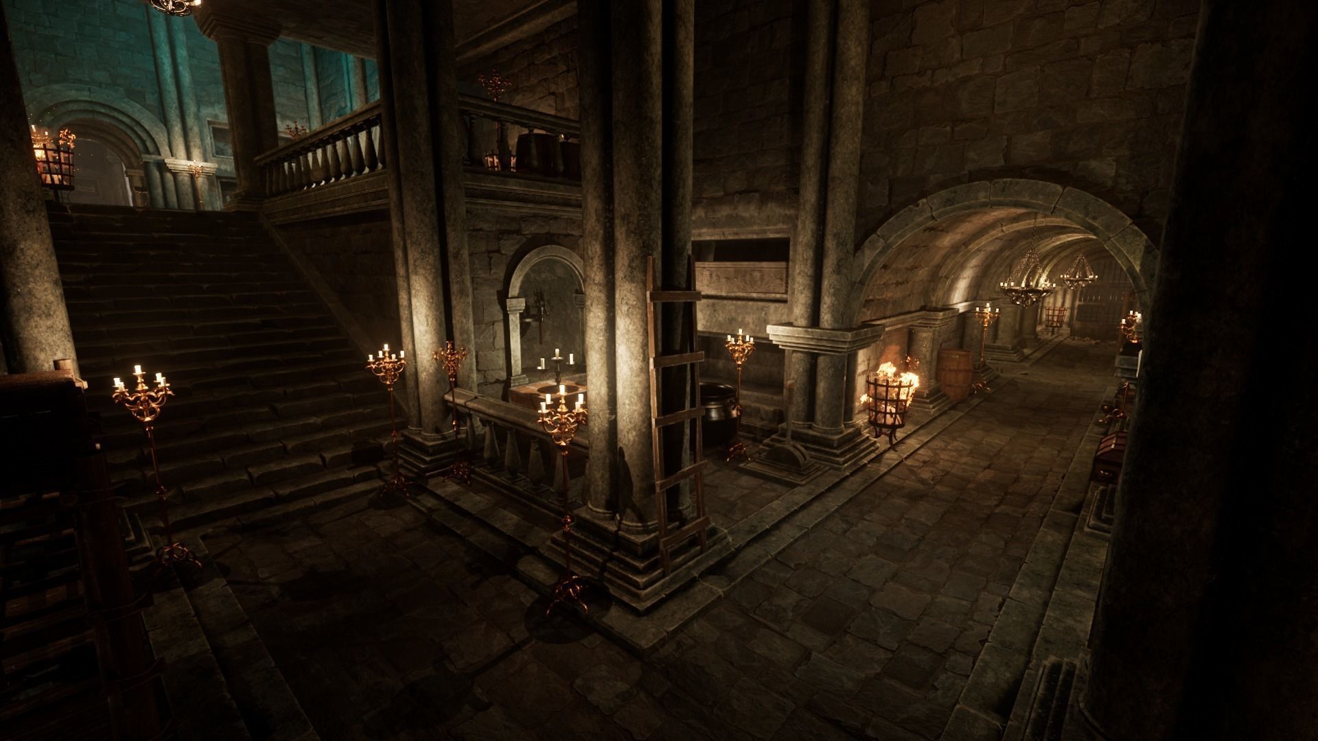 3D model Modular Dungeon Collection Kitbash Assets and Props VR / AR ...