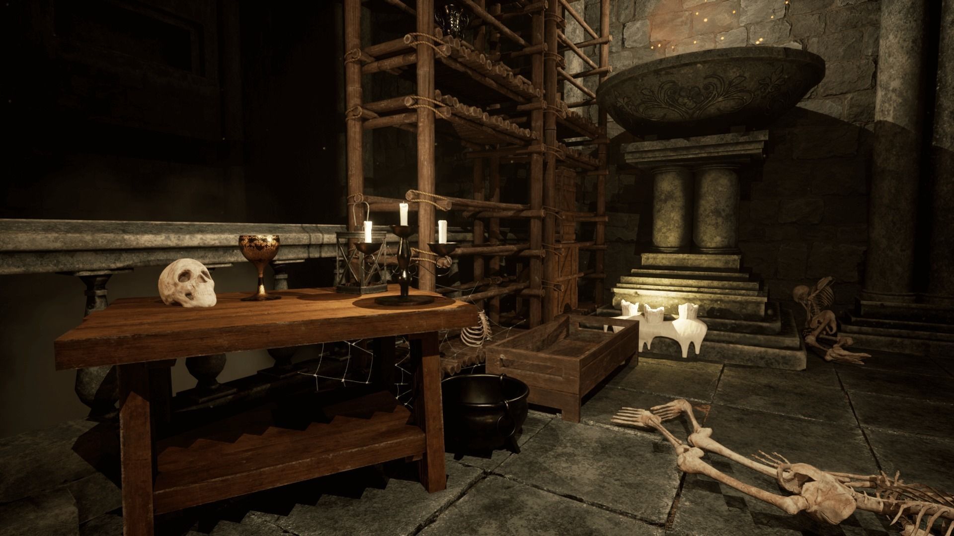 3D model Modular Dungeon Collection Kitbash Assets and Props VR / AR / low-poly | CGTrader