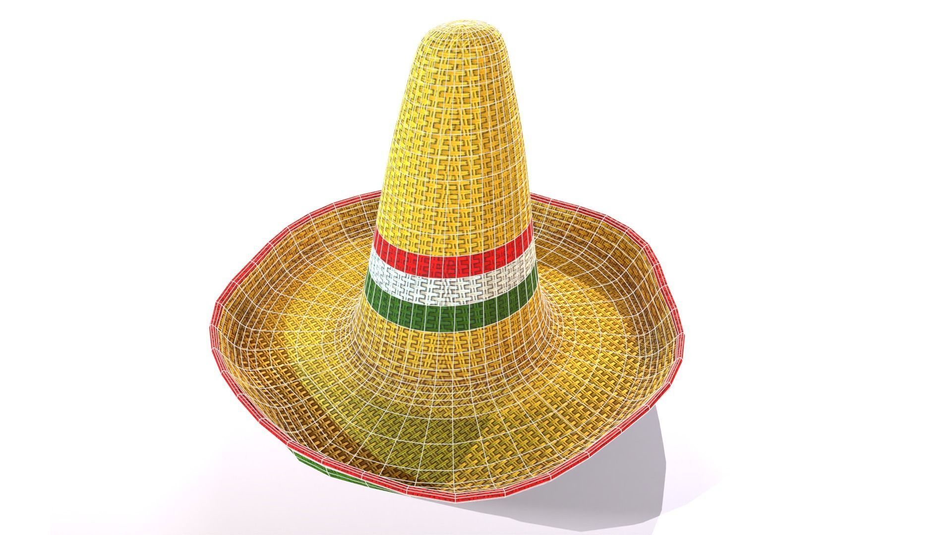 3D model Mexican Hat - Nachos Mexican Hat VR / AR / low-poly | CGTrader