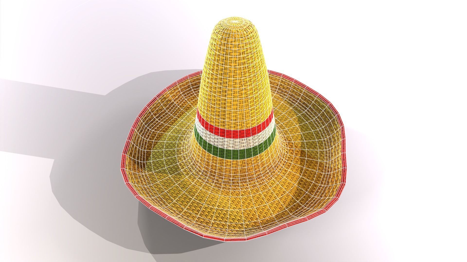 3D model Mexican Hat - Nachos Mexican Hat VR / AR / low-poly | CGTrader