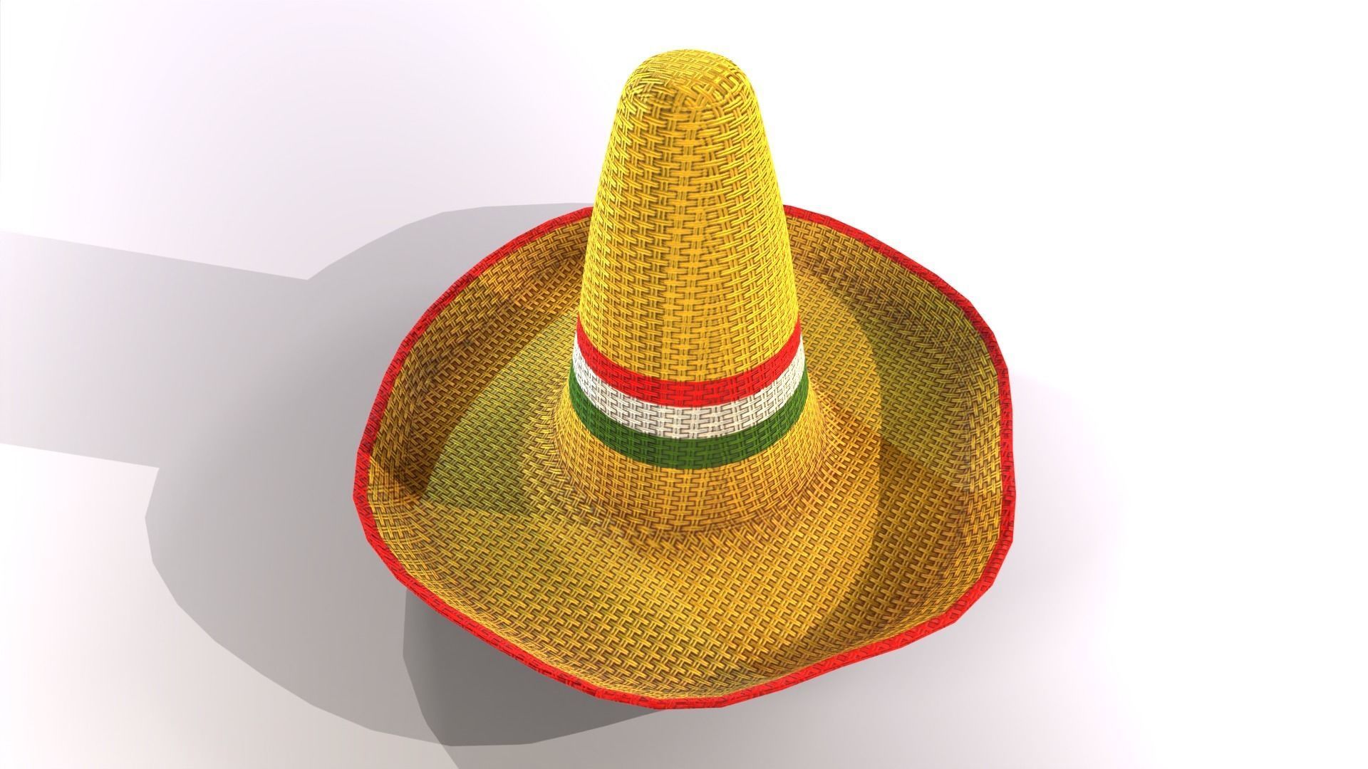 3D model Mexican Hat - Nachos Mexican Hat VR / AR / low-poly | CGTrader