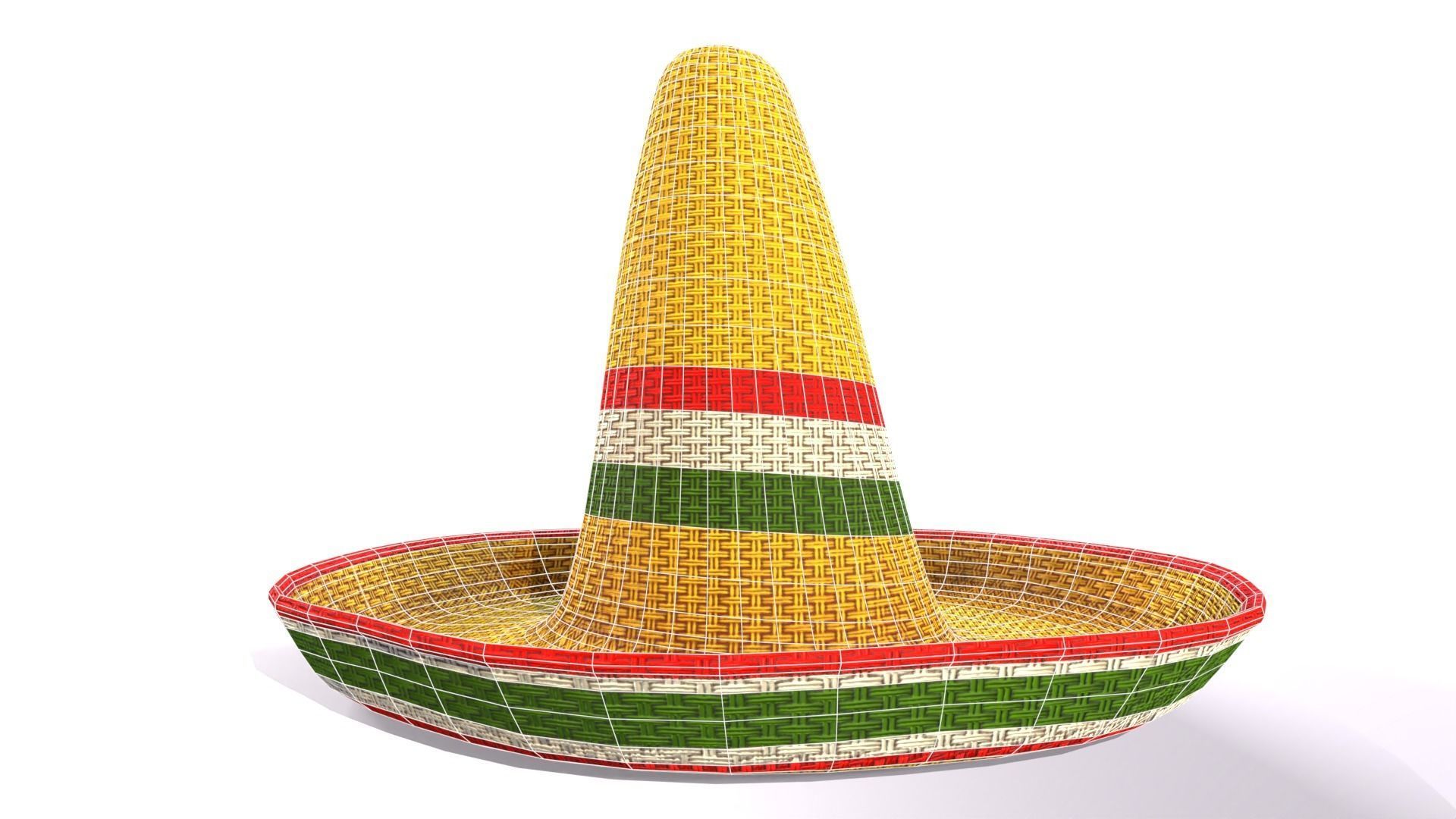 3D model Mexican Hat - Nachos Mexican Hat VR / AR / low-poly | CGTrader