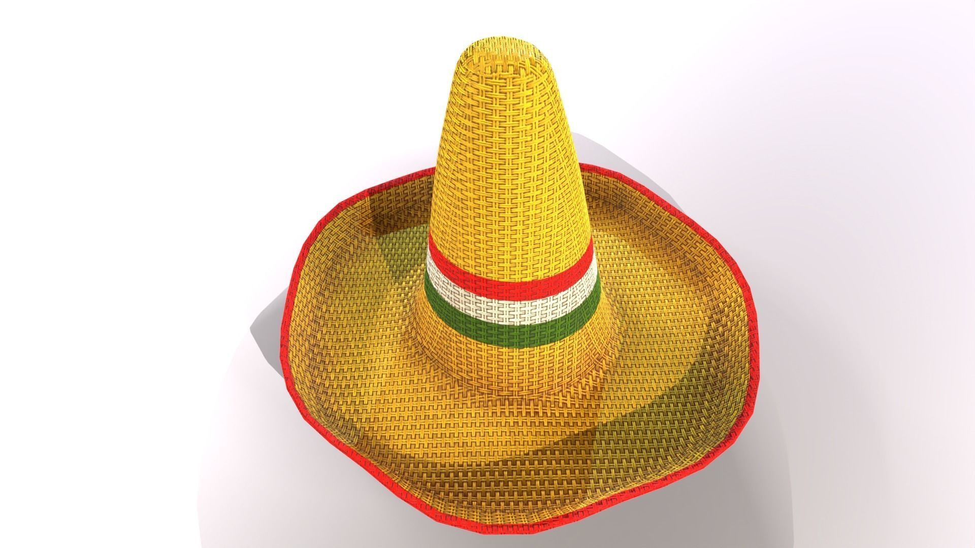 3D model Mexican Hat - Nachos Mexican Hat VR / AR / low-poly | CGTrader