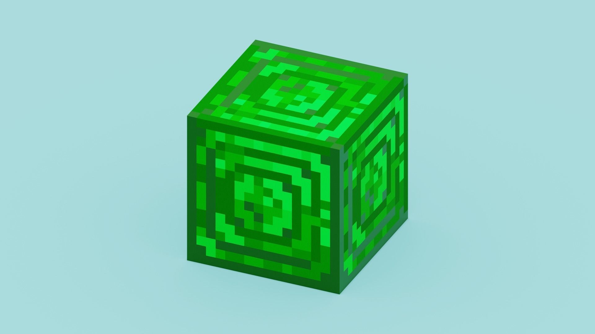 3D model Minecraft Emerald Block VR / AR / low-poly | CGTrader