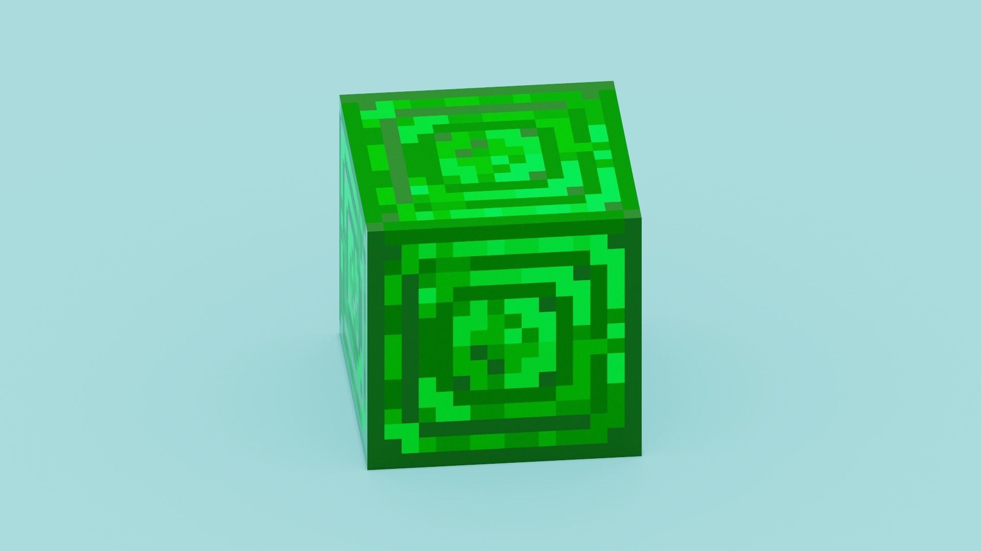 3D model Minecraft Emerald Block VR / AR / low-poly | CGTrader