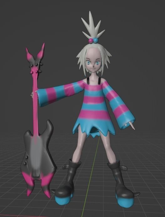 Roxie gym leader 3D model 3D printable | CGTrader