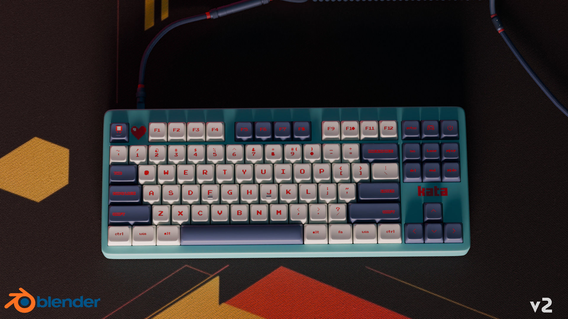 Mechanical Keyboard - Arcade 3D model | CGTrader