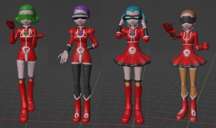 admin team flare 3D model 3D printable | CGTrader