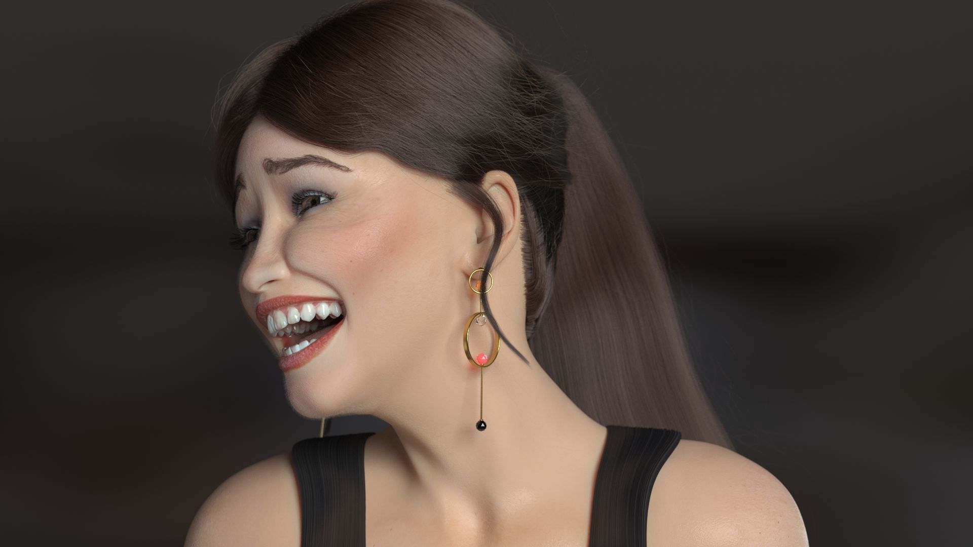 Emilia - photo realistic female model 3D model rigged | CGTrader