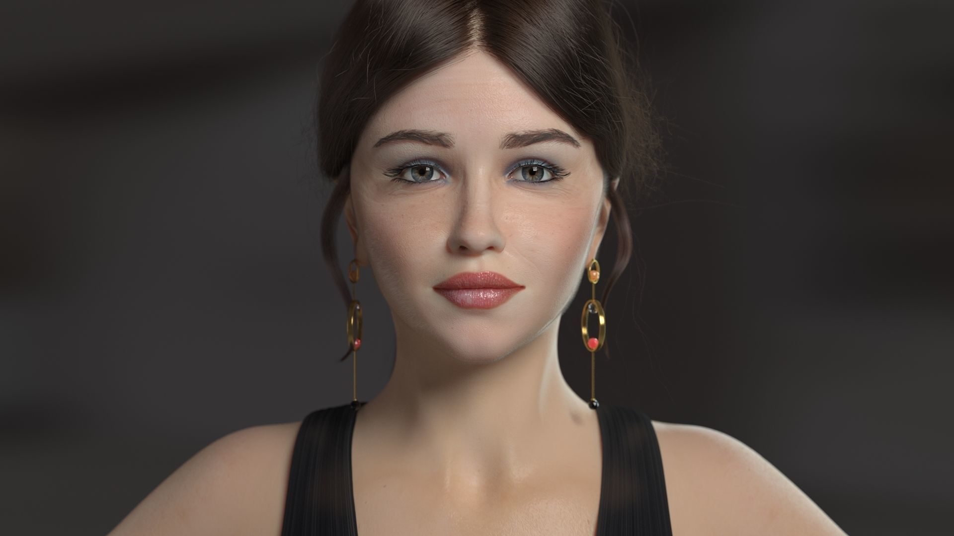 Emilia - photo realistic female model 3D model rigged | CGTrader