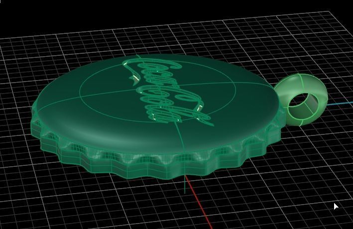 The Coca-Cola lid pendant 3D model 3D printable | CGTrader
