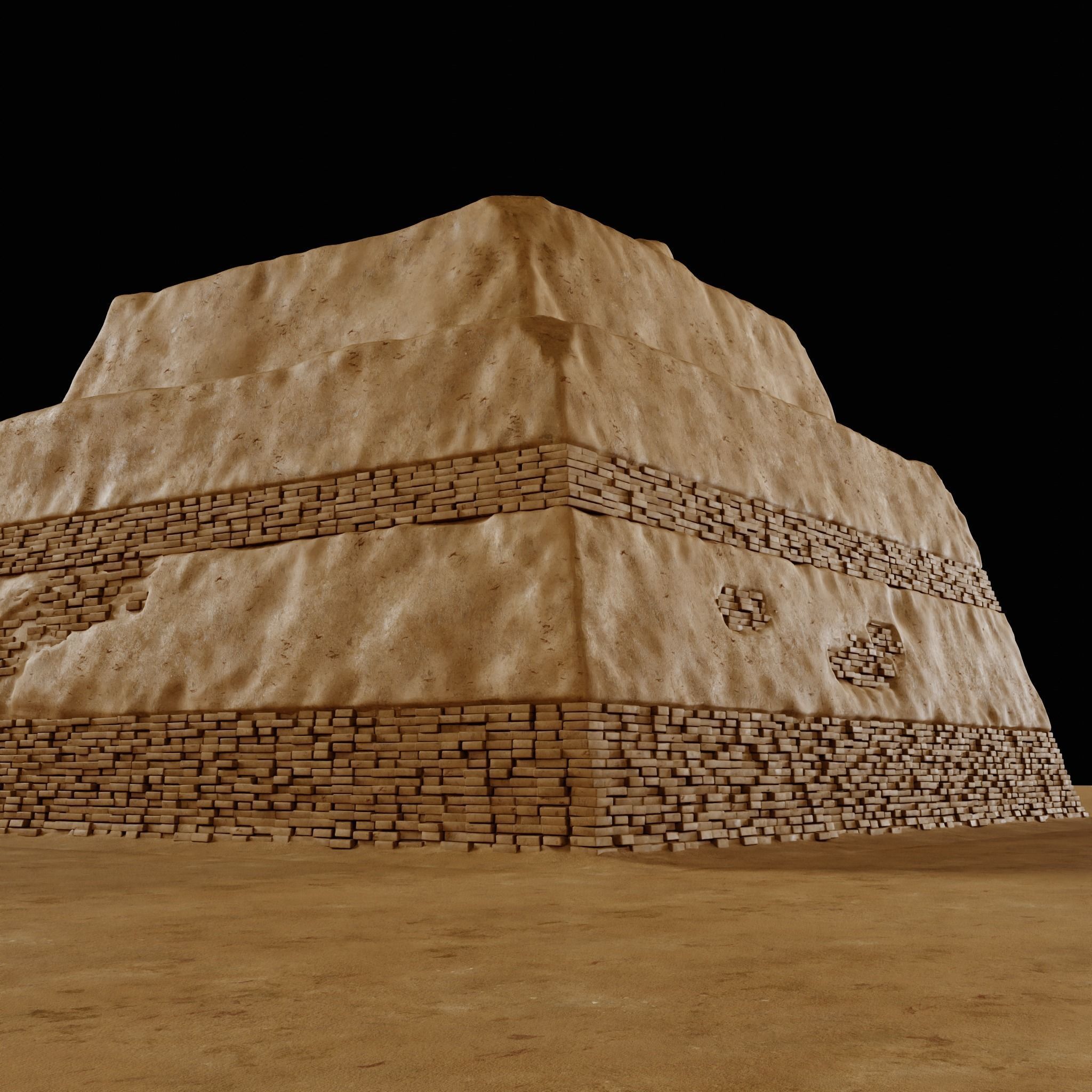 3D model EGYPTIAN PYRAMID ANCIENT EGYPT TEMPLE TOMB COLLECTION VR / AR ...
