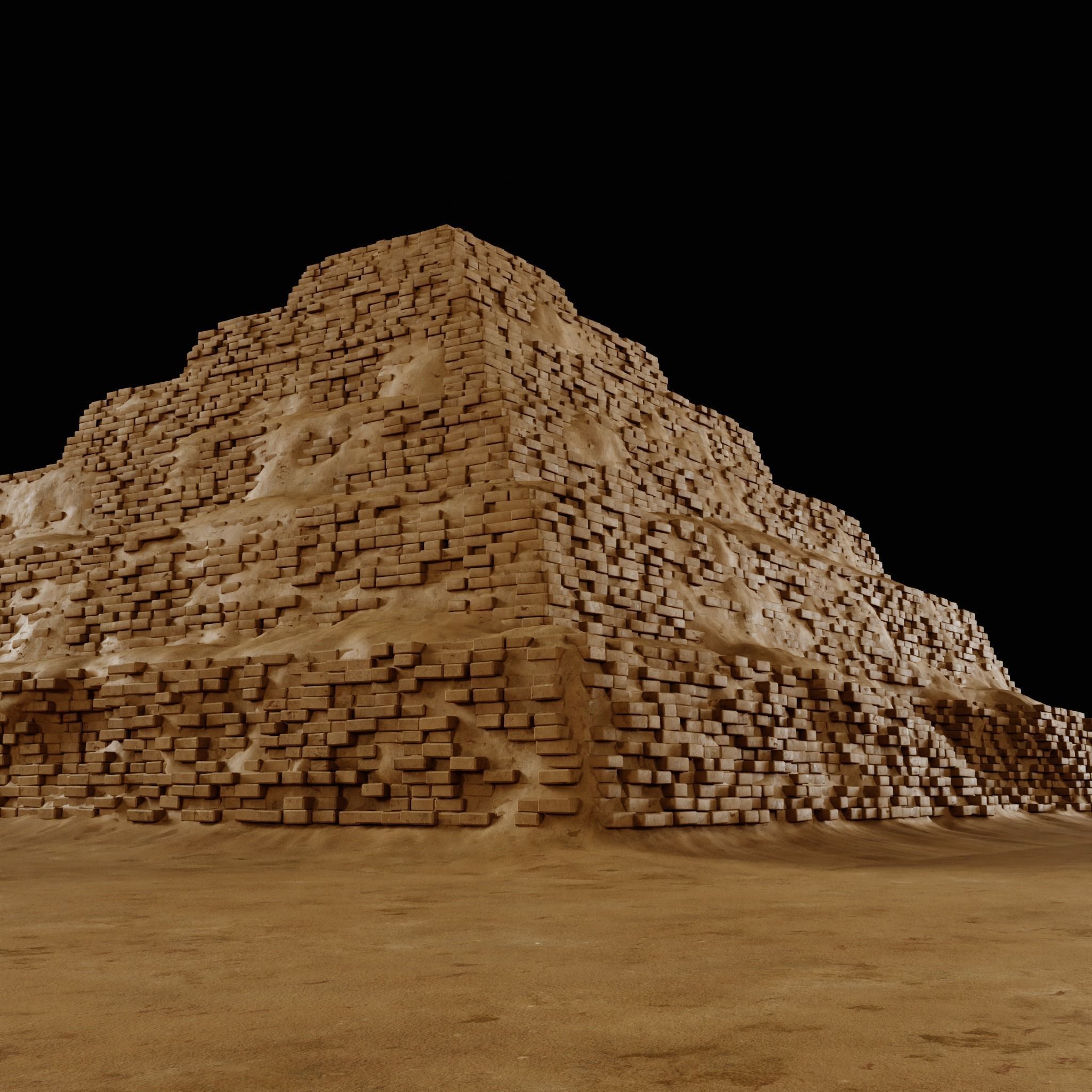 3D model EGYPTIAN PYRAMID ANCIENT EGYPT TEMPLE TOMB COLLECTION VR / AR ...