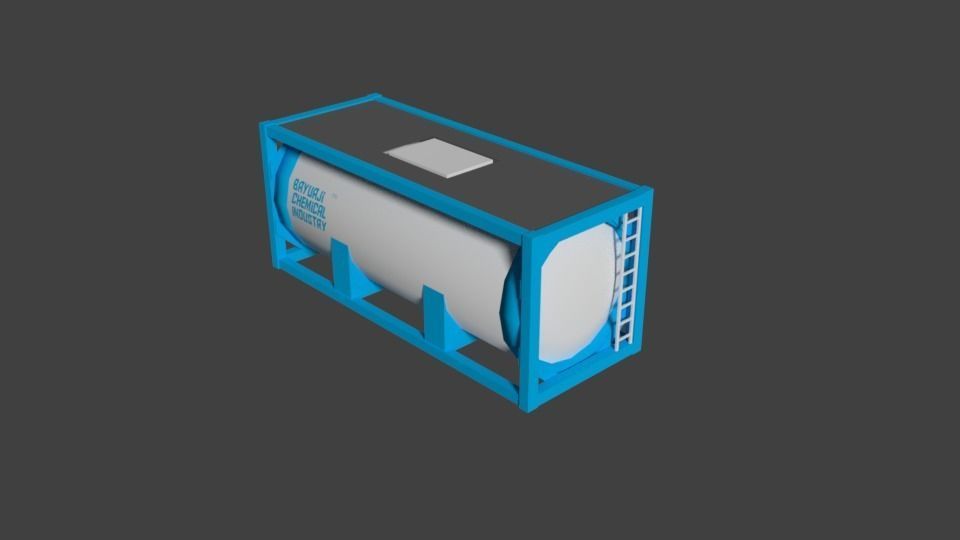 ISO Tank Container 20ft 3D model | CGTrader