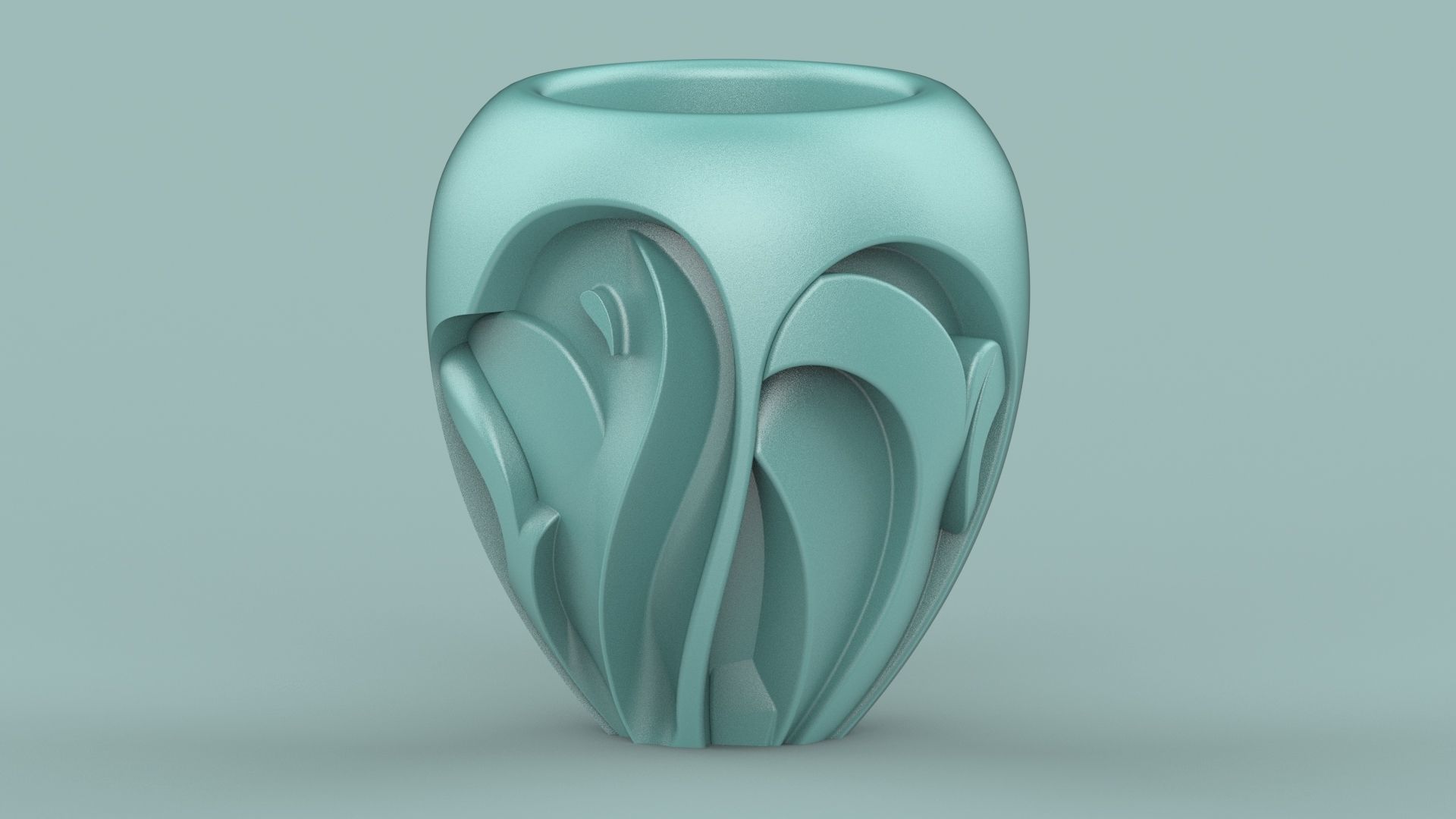3D Printable Futuristic Flower Vase 3D model 3D printable | CGTrader